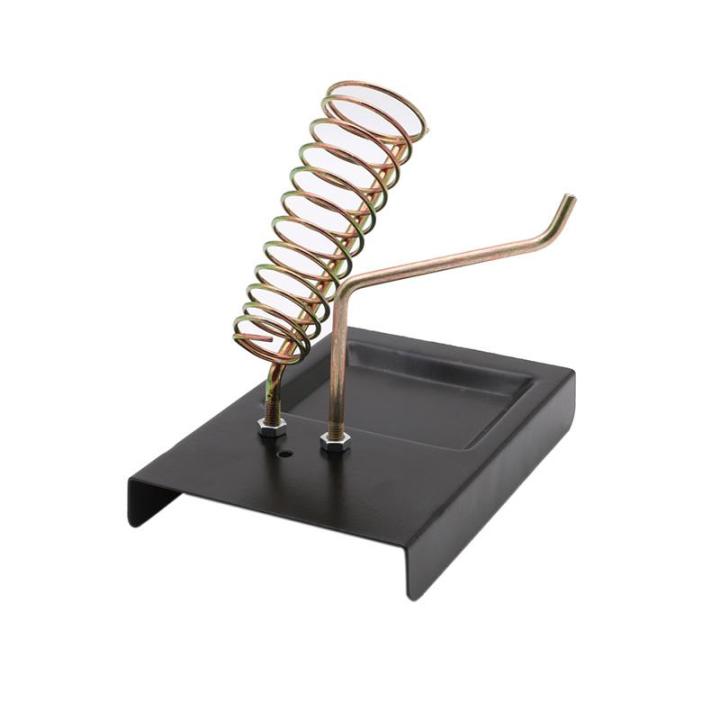 Useful Soldering Iron Metal Stand Holder Base Support Station with Tin ...