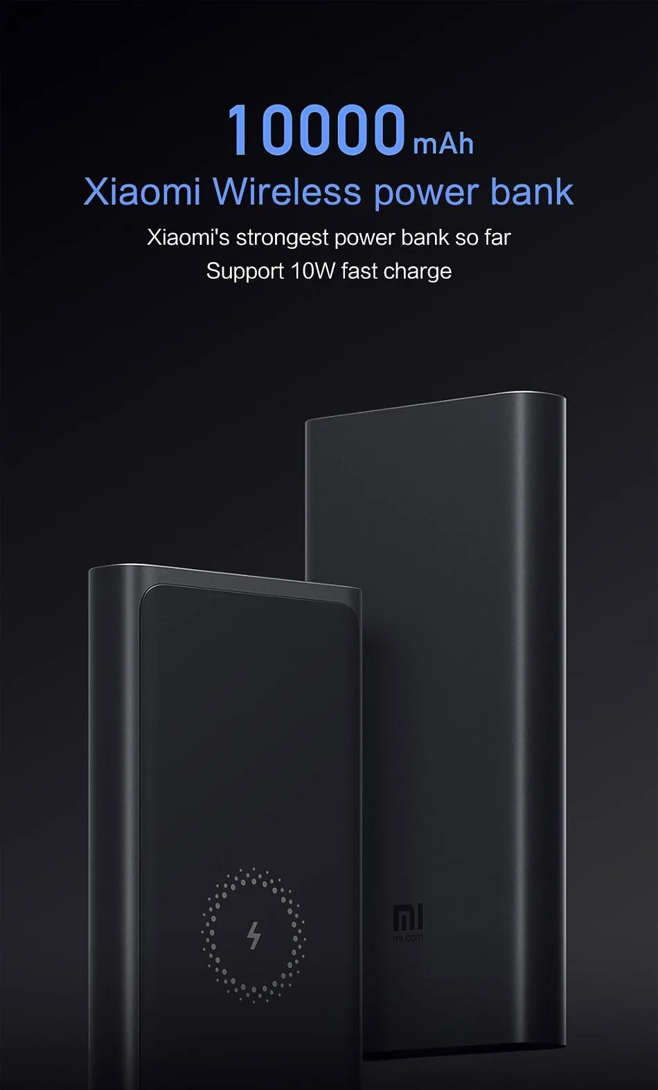 Xiaomi Mi 10000mAh Wireless Power Bank - Original | Daraz.lk