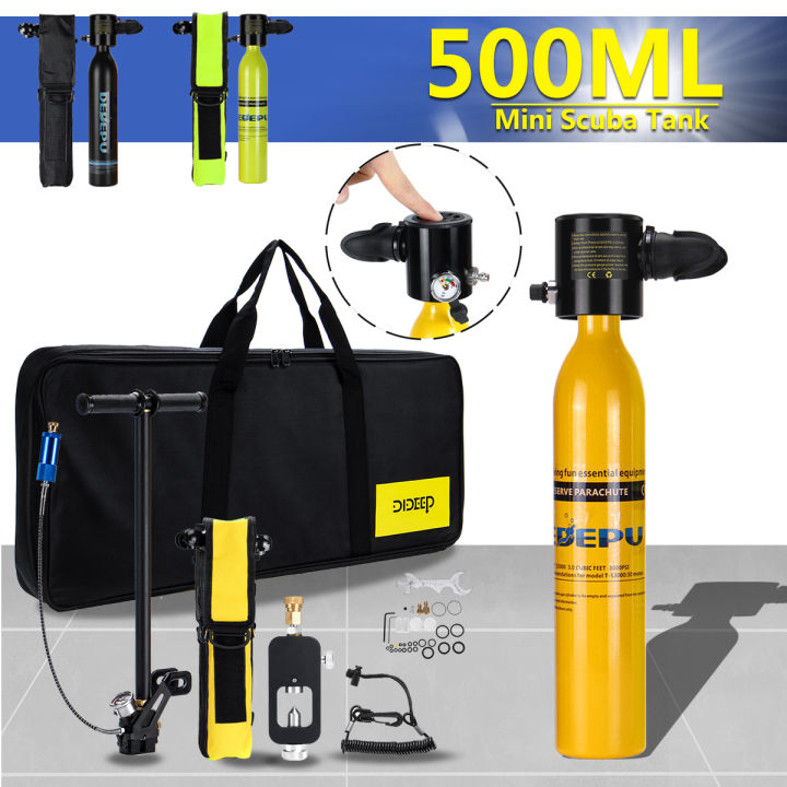 500ML 3000PSI Oxygen Cylinder Diving Sports Air Tank Scuba Diving ...