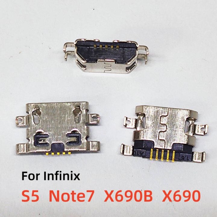 10-100pcs For Infinix S5 Note 7 X690B X690 Micro USB Plug In Charging ...