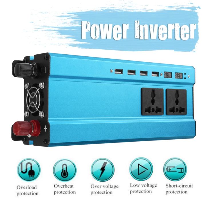5000W Solar Chic Power Inverter LED 12V DC to 220V AC Sine Wave ...