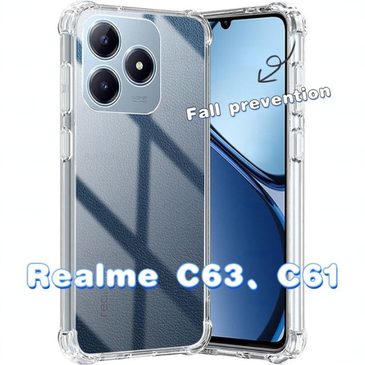 xprmy for Realme C61 Clear Casing Compatible Transparent TPU Phone Case ...