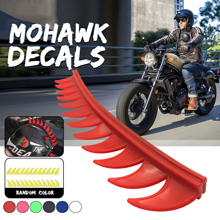 Reflective Decals Sticker Dirt Biker For Helmets Mohawks Mohawk Spike ...