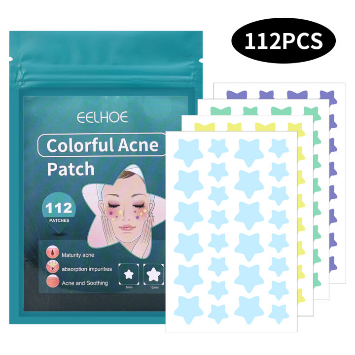 112pcs Pimple Patches Beauty Acne Tools Star Shaped Invisible Acne ...