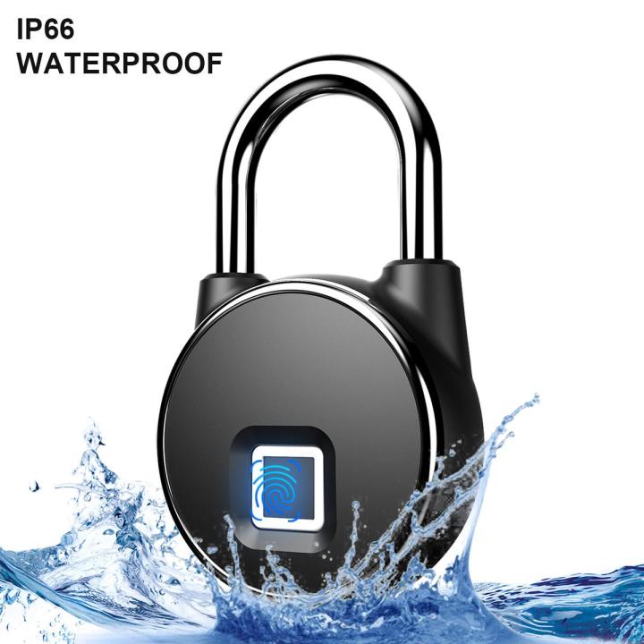 Fingerprint Lock HOT SELL New Smart Keyless Padlock For Door Box Bag ...