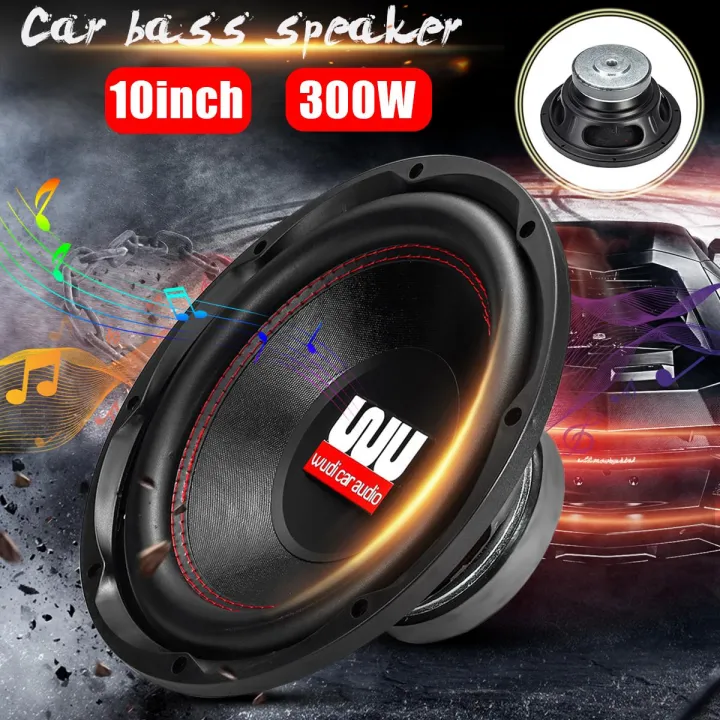 10'' Motors 300W Signal 4-Ohm Car Audio Subwoofer Driver Sub Bass ...