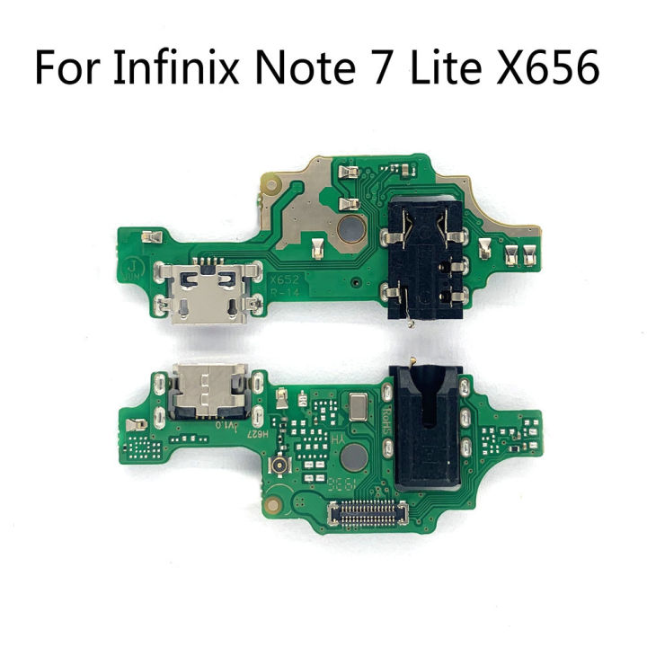For Infinix Note 7 Lite X656 USB Charging Board Dock Charger Port Headphone Audio Jack ...