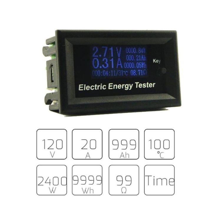 DC120V 20A Best LCD Current Meters Tools DIY Digital Voltmeter Ammeter ...