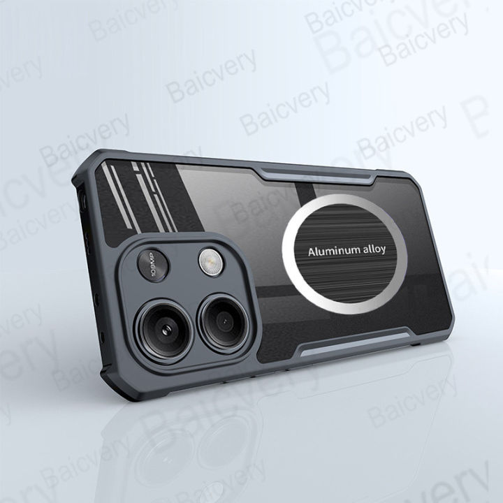 lthmy for Redmi Note 13 5G Case with Magnetic Self Adhesive Sticker ...