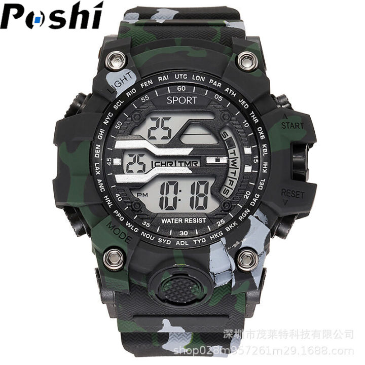 POSHI original Digital Watch Student boys multifunctional waterproof ...