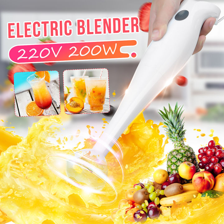 220V Electric Hand Held Blender Handheld Food Juice Egg Coffee Mixer ...