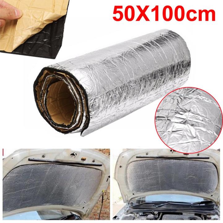 50X100cm Car New Sound Proofing Deadening Heat Insulation Vibration ...