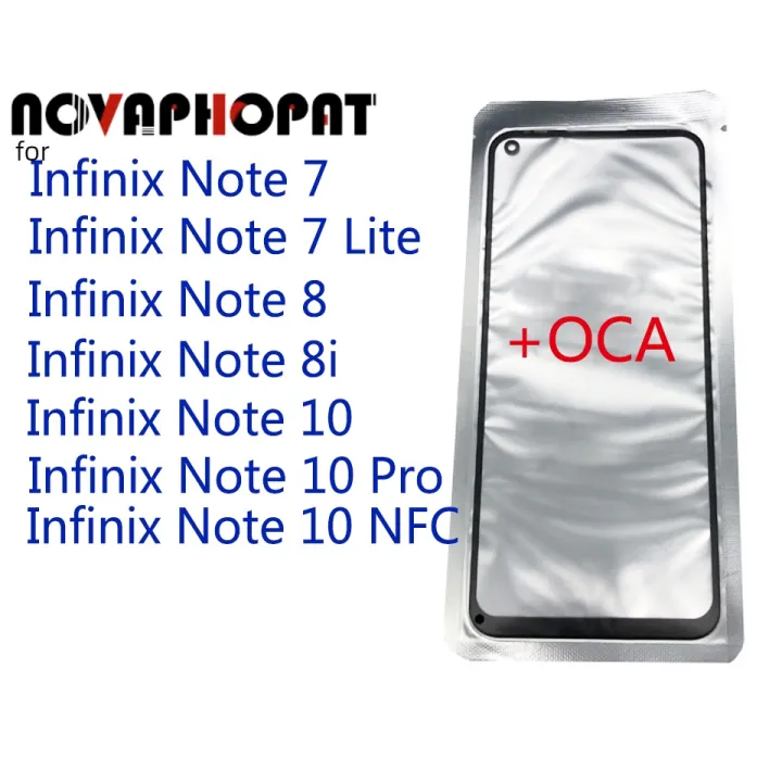 Novaphopat For Infinix Note 8i 8 7 Lite 10 Pro NFC LCD Front Glass ...