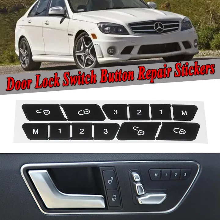 Door Lock Highquality Switch Button Repair Stickers Kit For 2008-14 ...