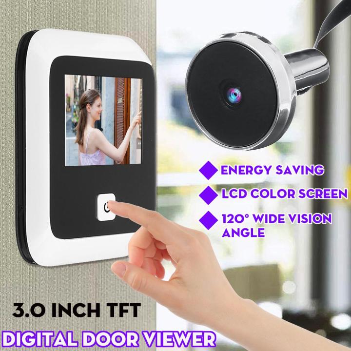 3.0 inch TFT chic 960*480HD Smart Visual Doorbell Digital Door Viewer + Camera lens | Daraz.com.bd