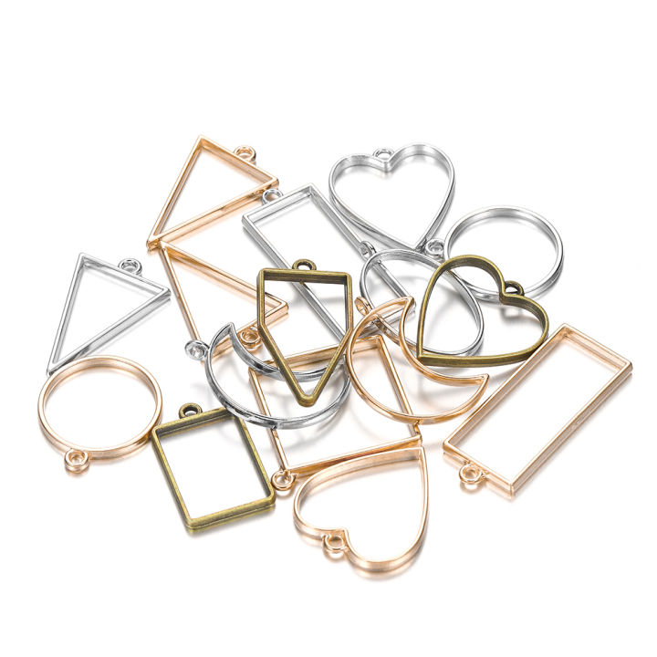 St.kunkka 11pcs Metal Geometric Hollow Frame Bezel Border Molds For DIY ...