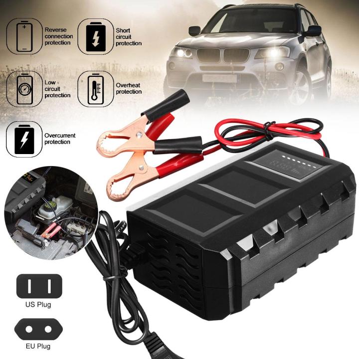 20A 12V New Intelligent Automobile Lead Acid Charger Car Motorcycle-US ...