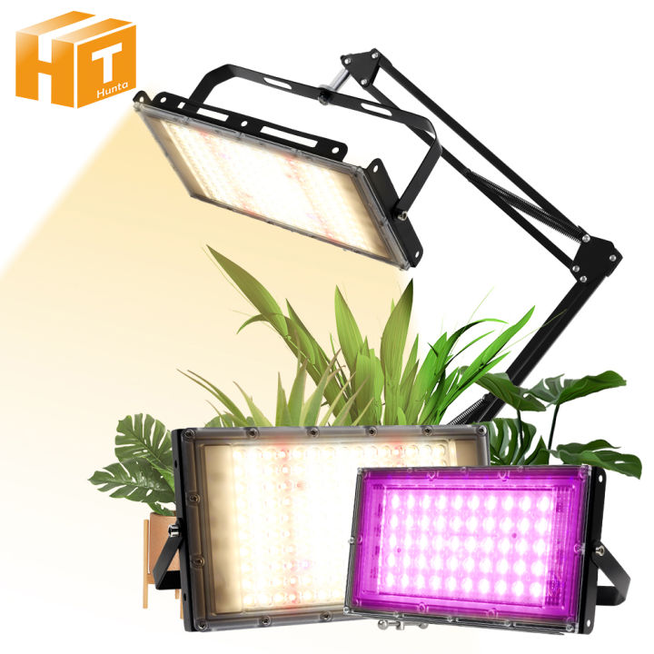 Hunta 50W 100W 150W Upgrade LED Full Spectrum Plant Light Sunlight Grow ...