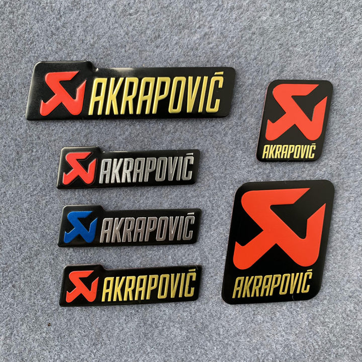 3D Aluminum Heat resistant Motorcycle Exhaust Pipe Decal Sticker For ...