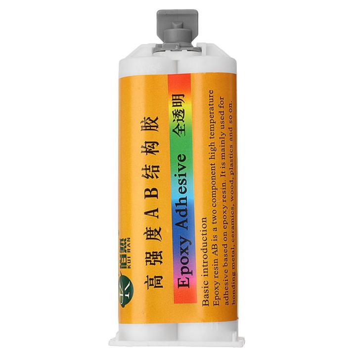 50ml Clear Epoxy Resin AB Adhesive Ceramic Wood Mable Glass Bonding ...
