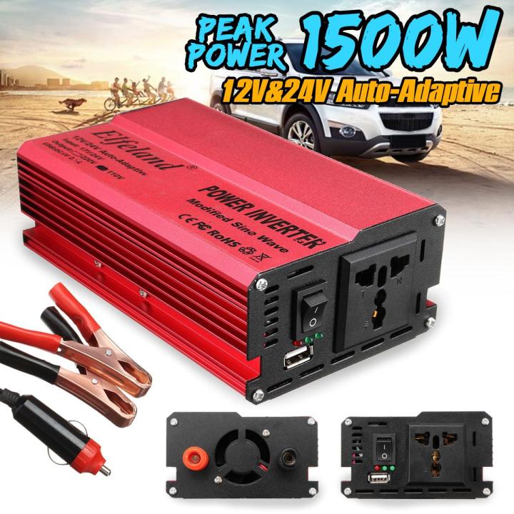 Car Inverter 1500W Peaks Power Inverter Voltage Convertor Transformer ...