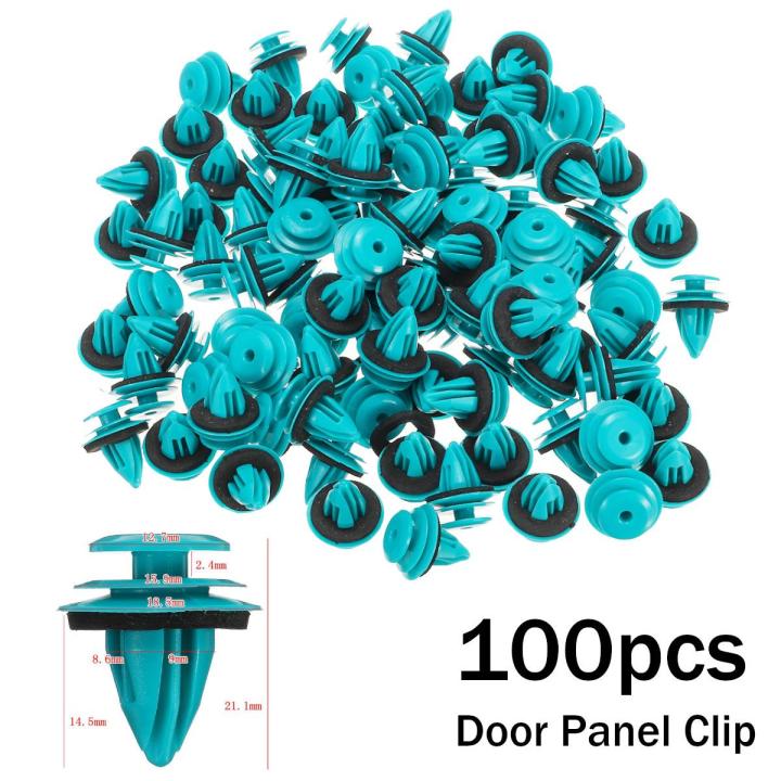 100Pcs D-18 Highquality Blue Auto fastener Vehicle Car Bumper Clips ...