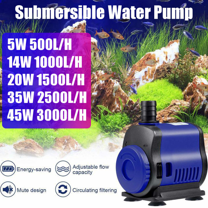 3000L/H Brushless Durable Aquarium Pump Water Pump Submersible Fish ...