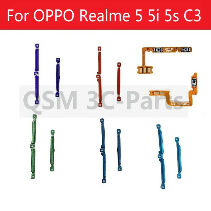 For OPPO Realme 5 5i C3 Power on / off Switch Button Side Volume Up ...