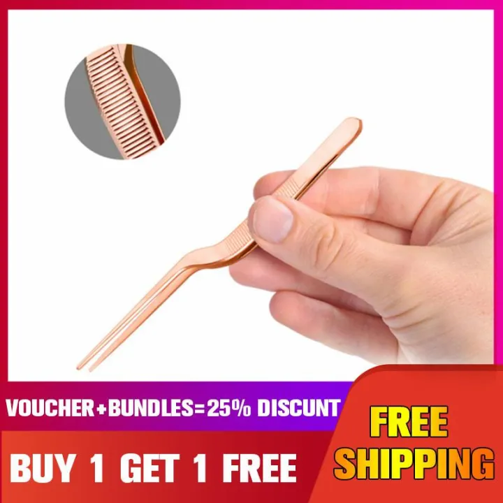 Chef Plating HOT SELL Tongs Serving Presentation Stainless Steel Offset ...