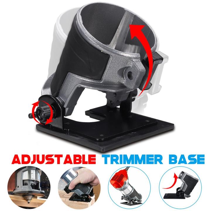 Trimmer Router Base affordable Offset Adjustable Balance Shield Wood ...