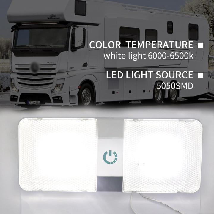 48LED Interior Ceiling Cabin Spot Light Touch Switch For Caravan Boat ...