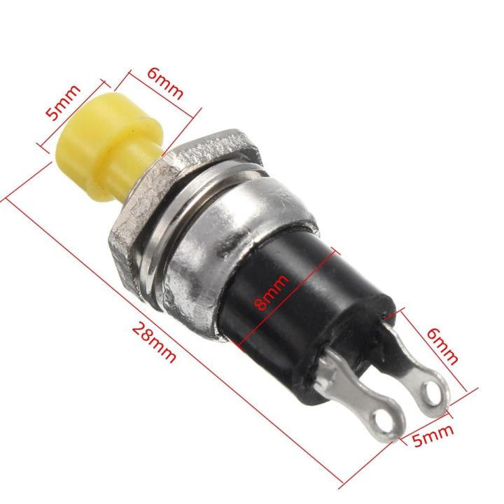 10Pcs Locking Latching OFF- ON Push Button Motors Car/Boat Switch Push ...