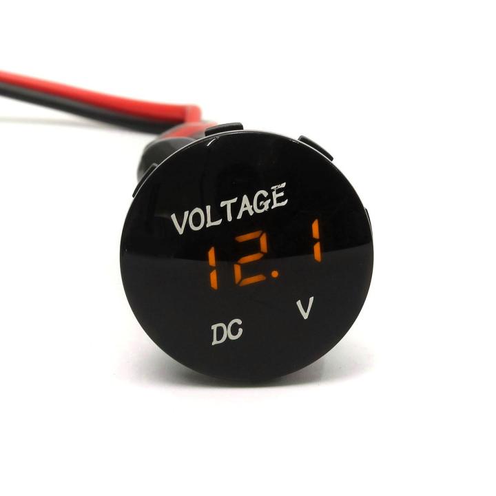 Auto Car Digital LED Waterproof Voltmeter Mini Motors Volt Panel Meter ...