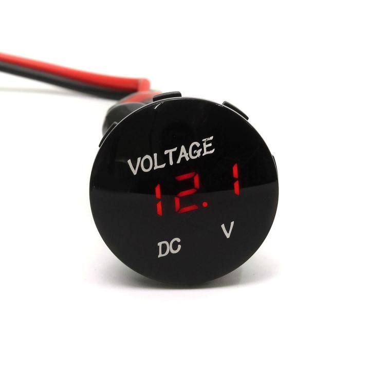 Auto Car Digital LED Waterproof Voltmeter Mini Motors Volt Panel Meter ...