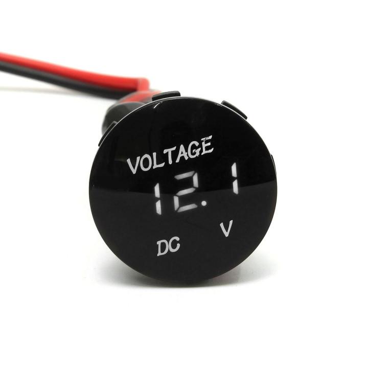 Auto Car Digital LED Waterproof Voltmeter Mini Motors Volt Panel Meter ...