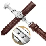 Automatic Double Click Butterfly Buckle Watch Push Button Fold ...