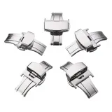 Automatic Double Click Butterfly Buckle Watch Push Button Fold ...