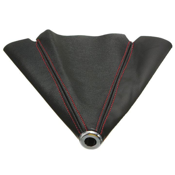 HOSO RACING Universal PVC Fiber Look Stitch JDM Shift Knob Shifter Boot ...