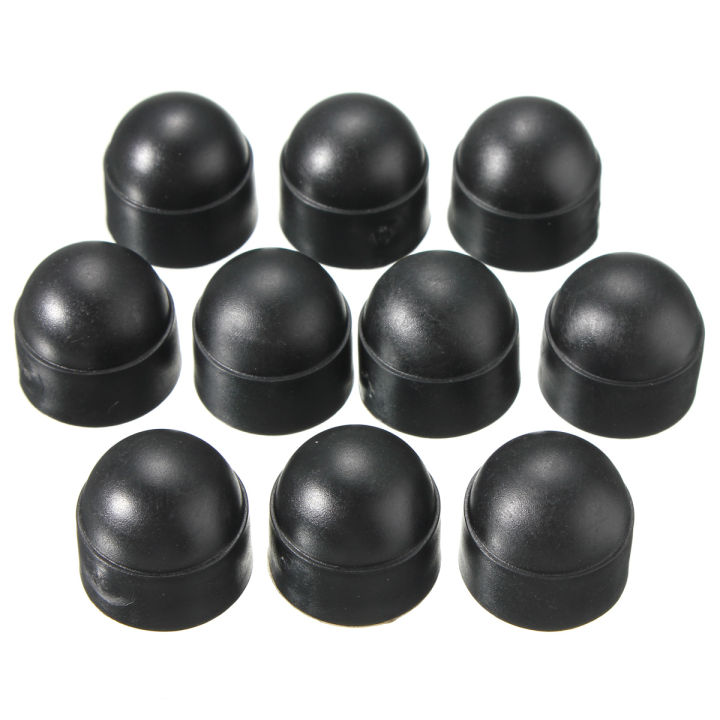 M10 Black Dome Bolt Nut Protection Caps Cover Hex Hexagon Plastic Black ...
