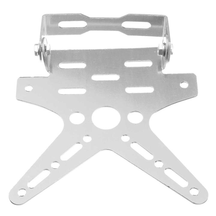Motorcycle License Plate Holder Aluminum Alloy Mount Bracket Adjusted ...