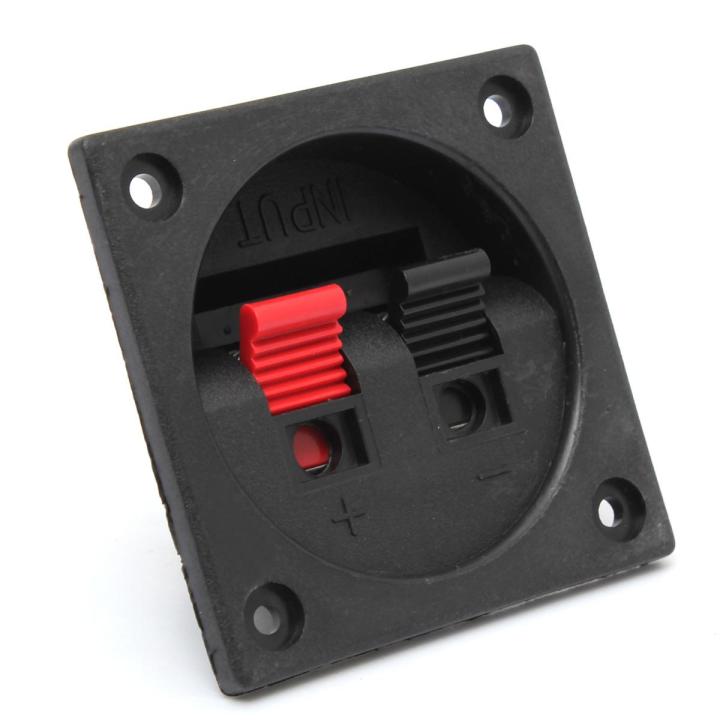 New Terminal Cup Square Push Type Spring Clip Binding Post Speaker Box ...