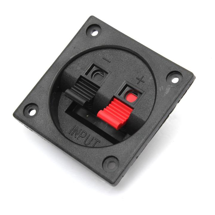 New Terminal Cup Square Push Type Spring Clip Binding Post Speaker Box ...