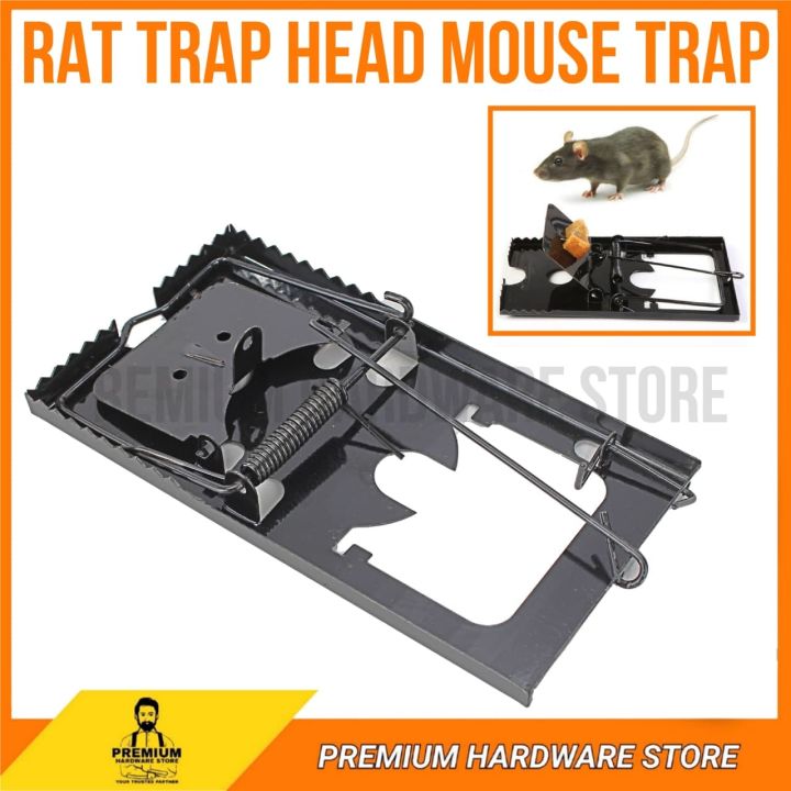 PREMIUM Steel Head Black Mouse Trap Rax Mice Mouse Rat Spring Cather ...