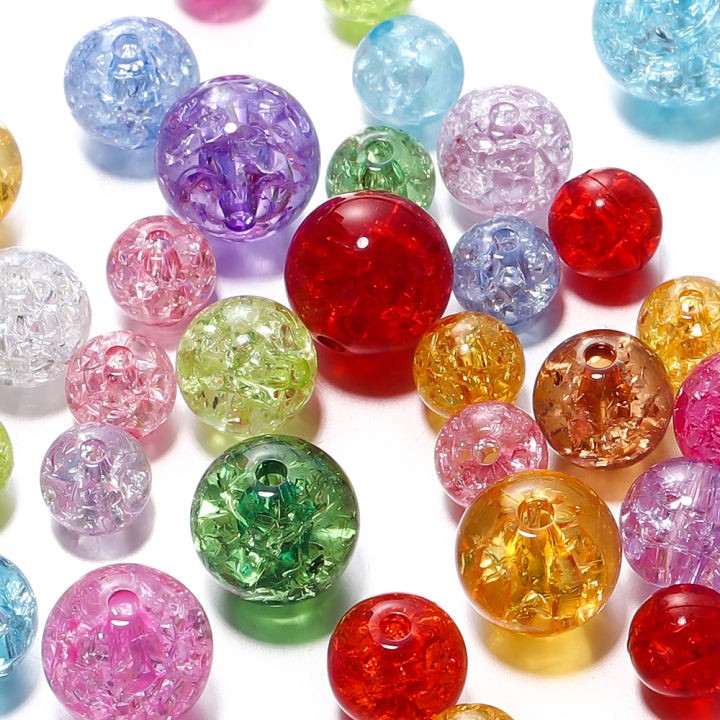 St.kunkka 20/30pcs 8 10 12mm Acrylic Beads Monochrome Popping Beads For ...