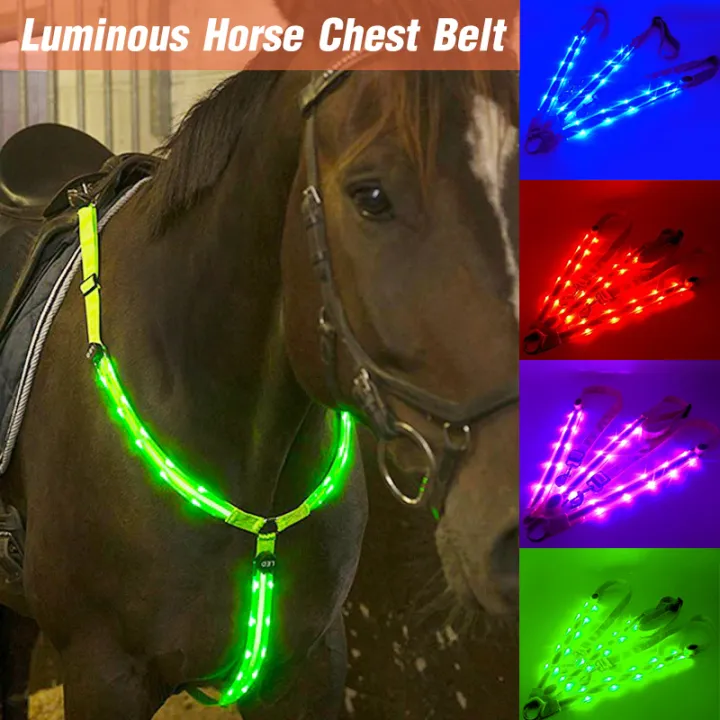 LED Adjustable Safety affordable Horse Breastplate Collar Best Sports ...
