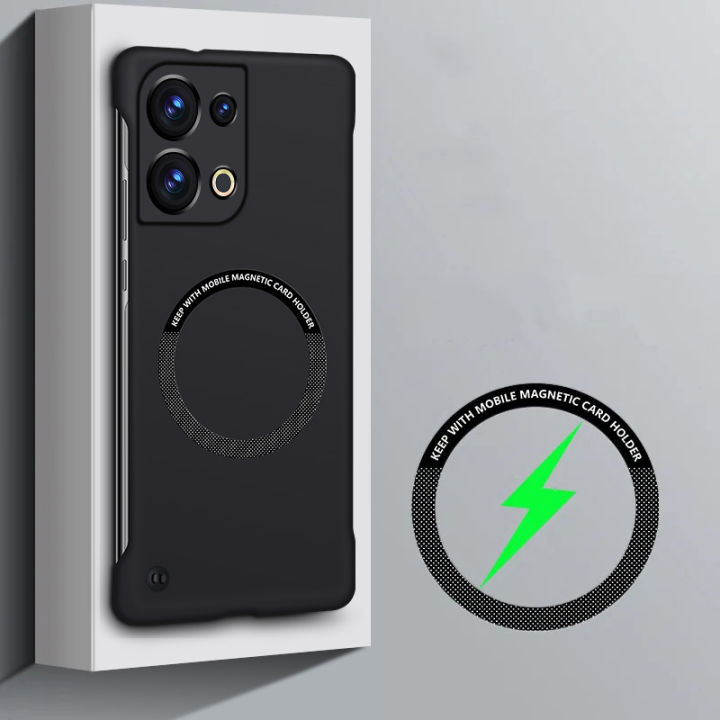 lthmy for OPPO Reno8 Pro 5G Hard PC Magnetic Frameless Phone Case Ultra ...