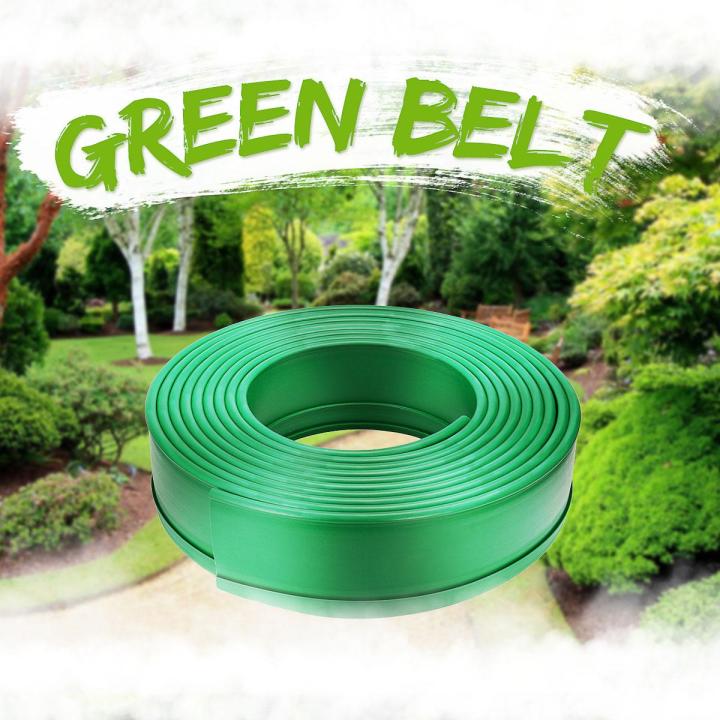 10m Grass Edging Fence Belt Border Plastic Garden Lawn Stone Isolation ...