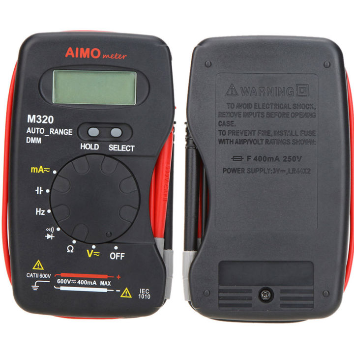 AIMO M320 Pocket Size Handheld LCD Digital Multimeter DMM Frequency ...