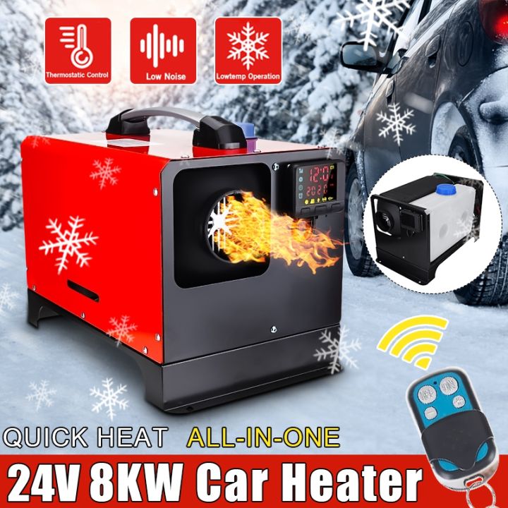 All in One Unit 1-8KW 24V Car Heating Tool Diesels Airs Heaters LCD ...