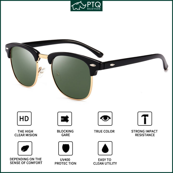 NEW Clubmaster UV Fashion Brand Trend Men's Sunglasses PTQ Polarized ...